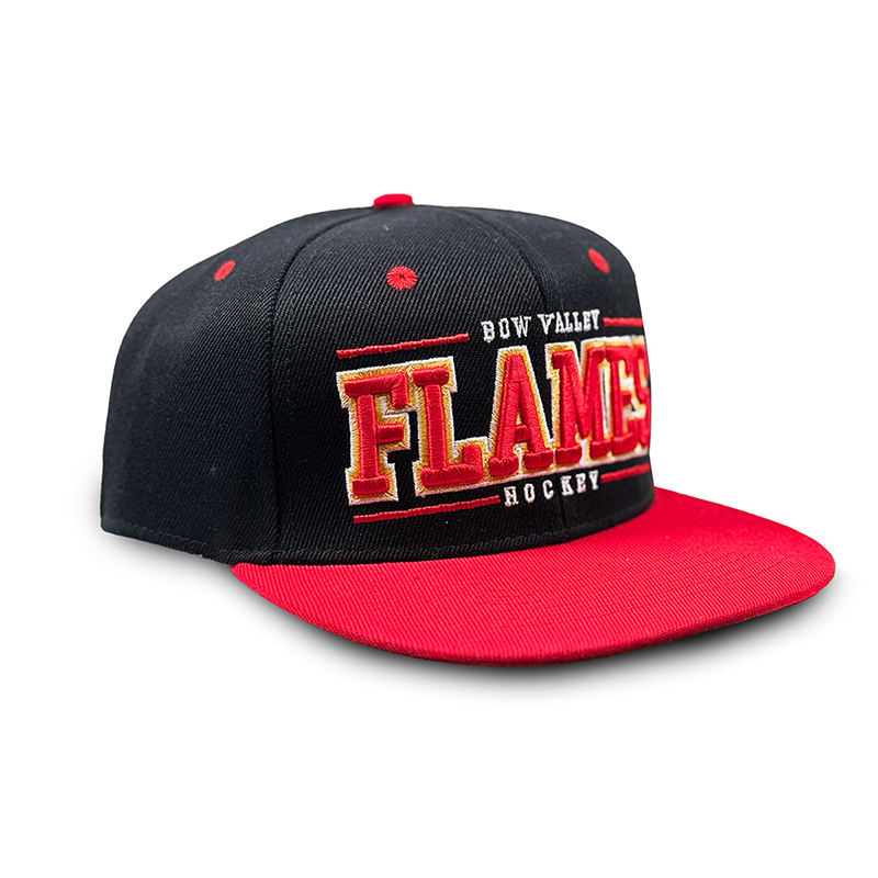 AA FLATBRIM CAP BLACK/RED BOW VALLEY – Adrenalin Source for Sports